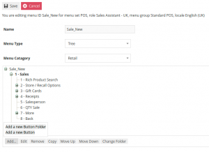 POS Menu Structure – Enactor Insights Portal