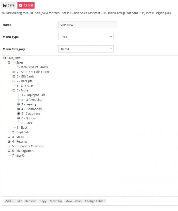POS Menu Structure – Enactor Insights Portal