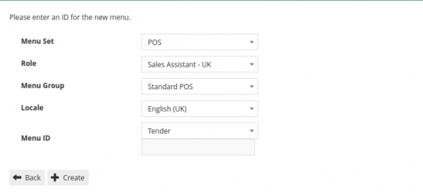 POS Menu Structure – Enactor Insights Portal