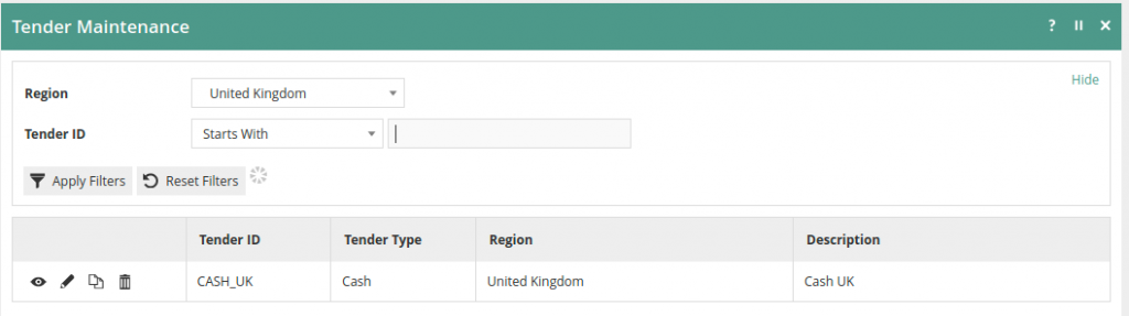 POS Menu Structure – Enactor Insights Portal