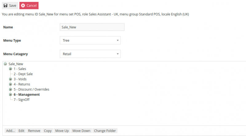 POS Menu Structure – Enactor Insights Portal