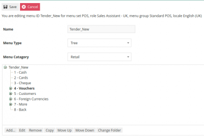 POS Menu Structure – Enactor Insights Portal