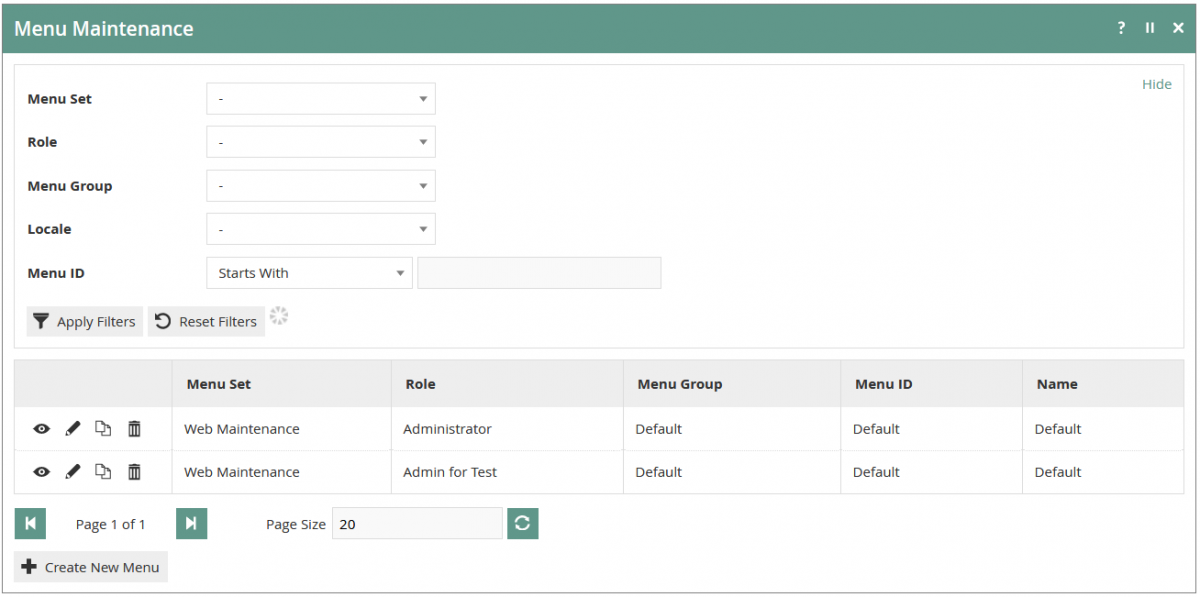 POS Menu Structure – Enactor Insights Portal